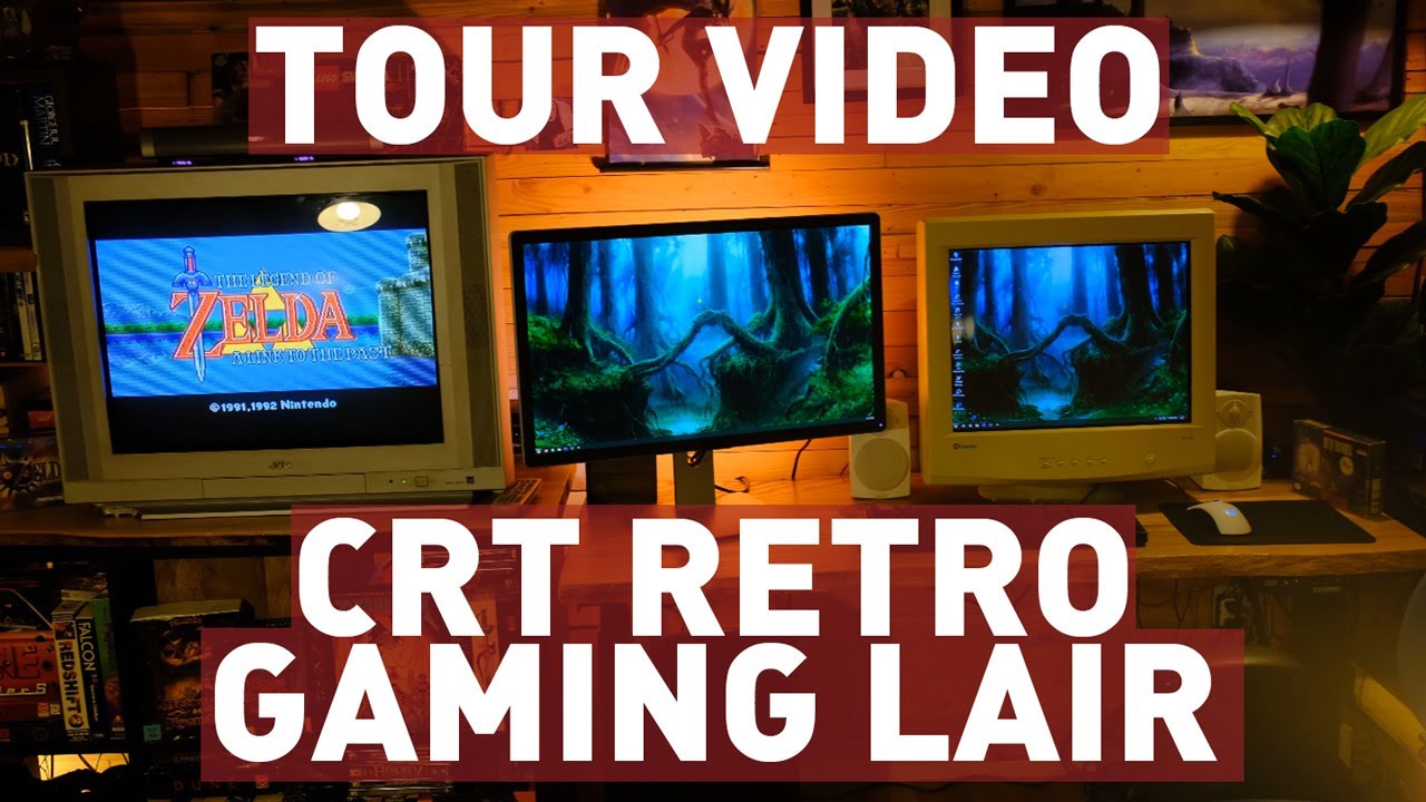 Retro Gaming Room Tour | Dual CRTs & Old Games! | tek syndicate