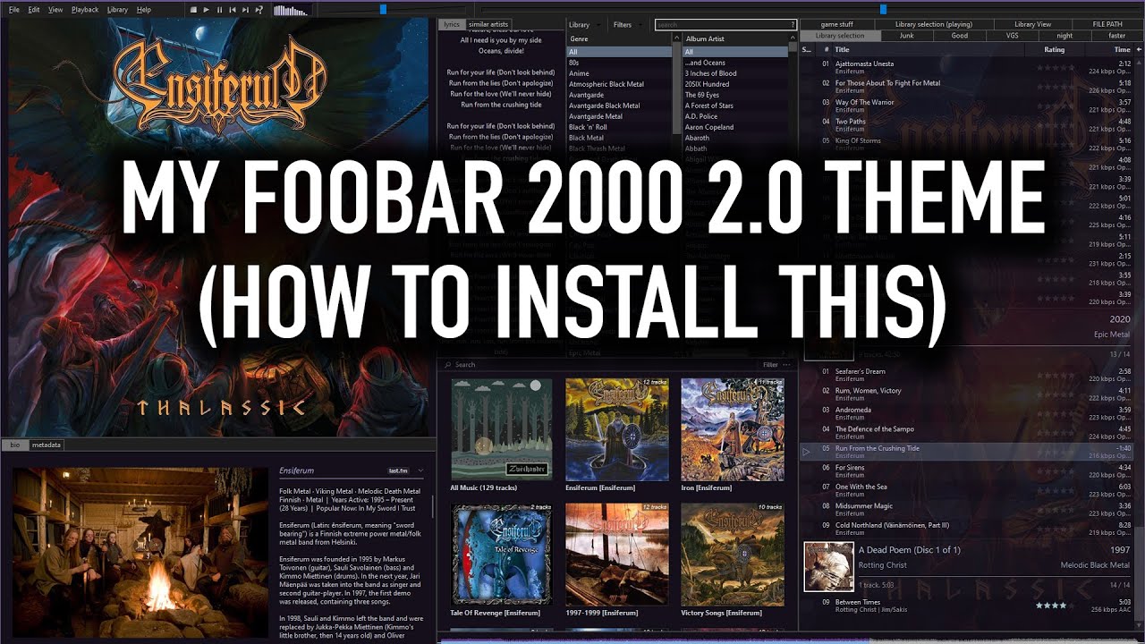 My Foobar2000 2.0 2023 Theme | Download & Install! | tek syndicate